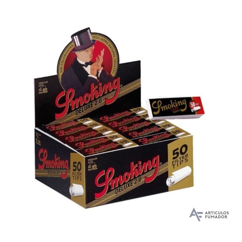 FILTROS TIPS SMOKING DELUXE FILTER 50 TIPS