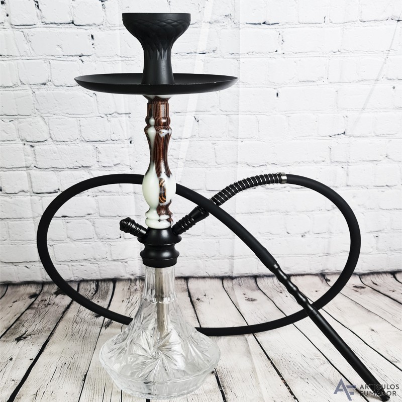 SHISHA HOOKAH IMITACIÓN MADERA DE 57 CM MOD 1